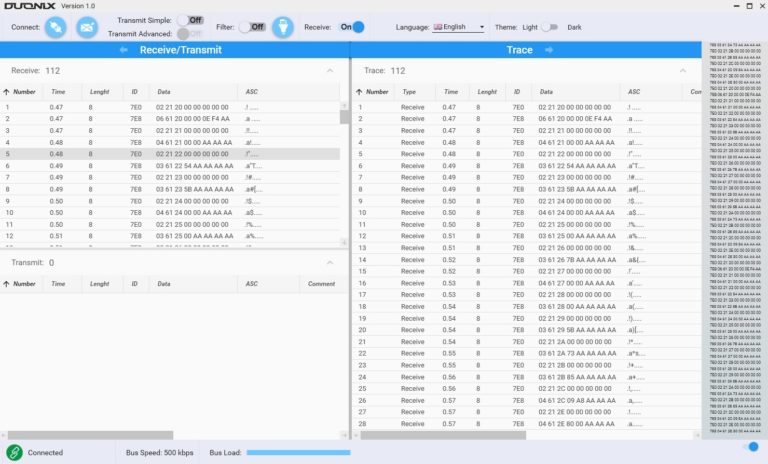 CAN Bus Analyzer Sniffer Monitor Tool Interface USB Software Network
